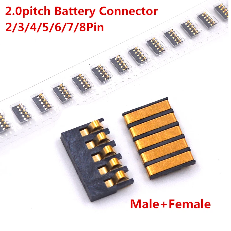 Spring-Compression-Contact-2-0mm-Pitch-2-3-4-5-6-7-8Pin-Female-Male ...