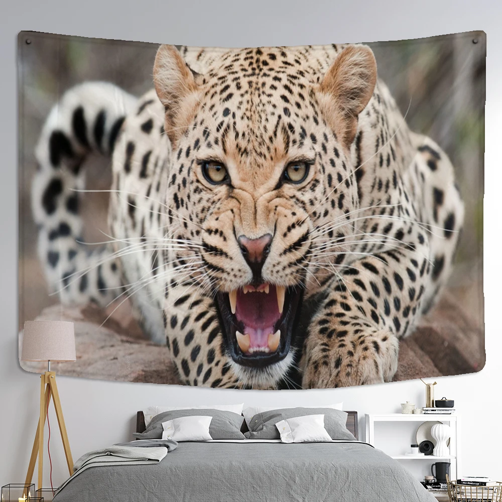Animal Background Psychedelic Tapestry Wall Hanging