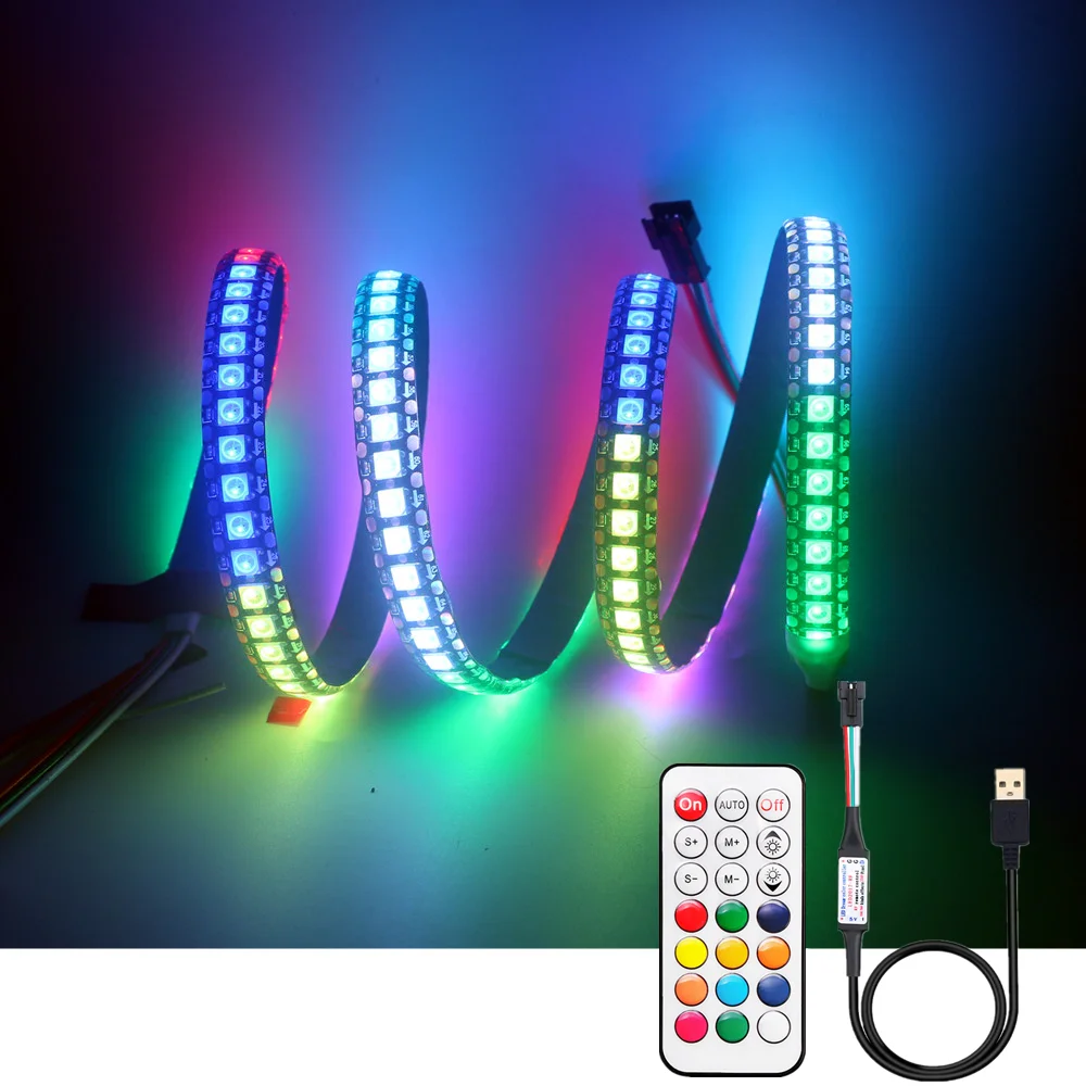 WS2812B-Pixel-LED-Strip-DC5V-Individually-Addressable-Smart-RGB-LED ...