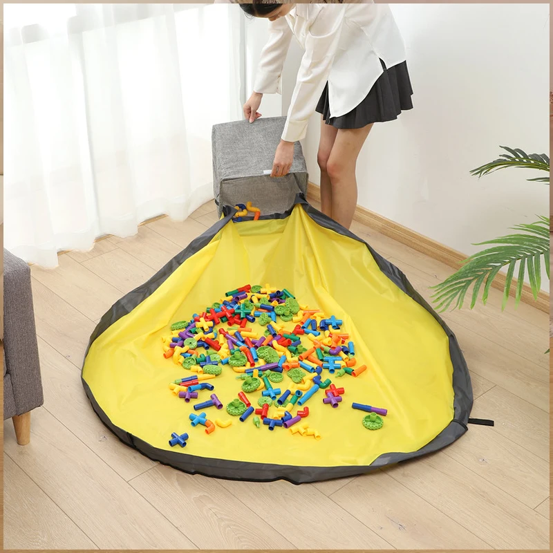 DIY Kids Toy Clean-up Storage Bag Multifunctional Portable Toys ...
