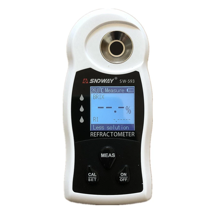 Digital Refractometer Lcd Sugar Meter 0~55% Brix Saccharometer ...