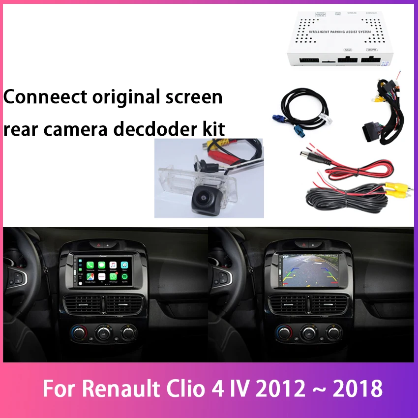 Reversing Rear View Camera For Renault Clio 4 Iv 2012 ~ 2018 Connect ...