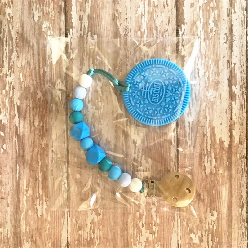 Chengkai 10 шт силиконовый Прорезыватель в форме печенья детский душ бисквит подвеска соска ...