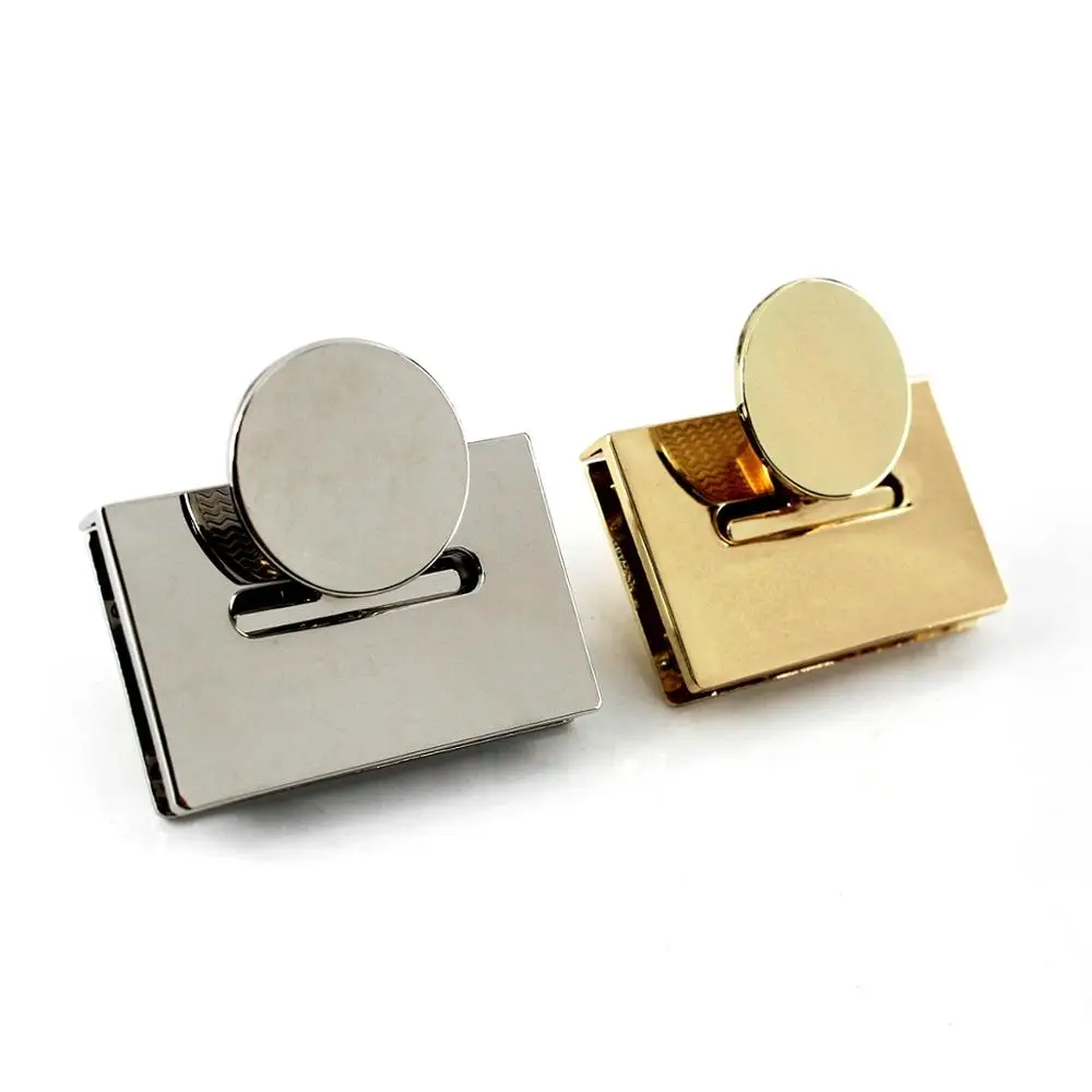 1x-Metal-Rectangle-Push-Lock-Turn-Lock-Bag-Briefcase-Spring-Lock-Snap ...