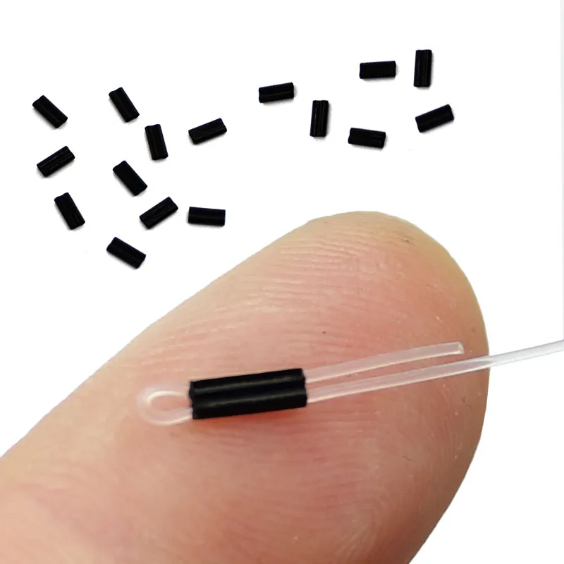 50pcs Carp Fishing KRIMPS For Stiff Coated Braids Mono Leader Crimps 0. ...