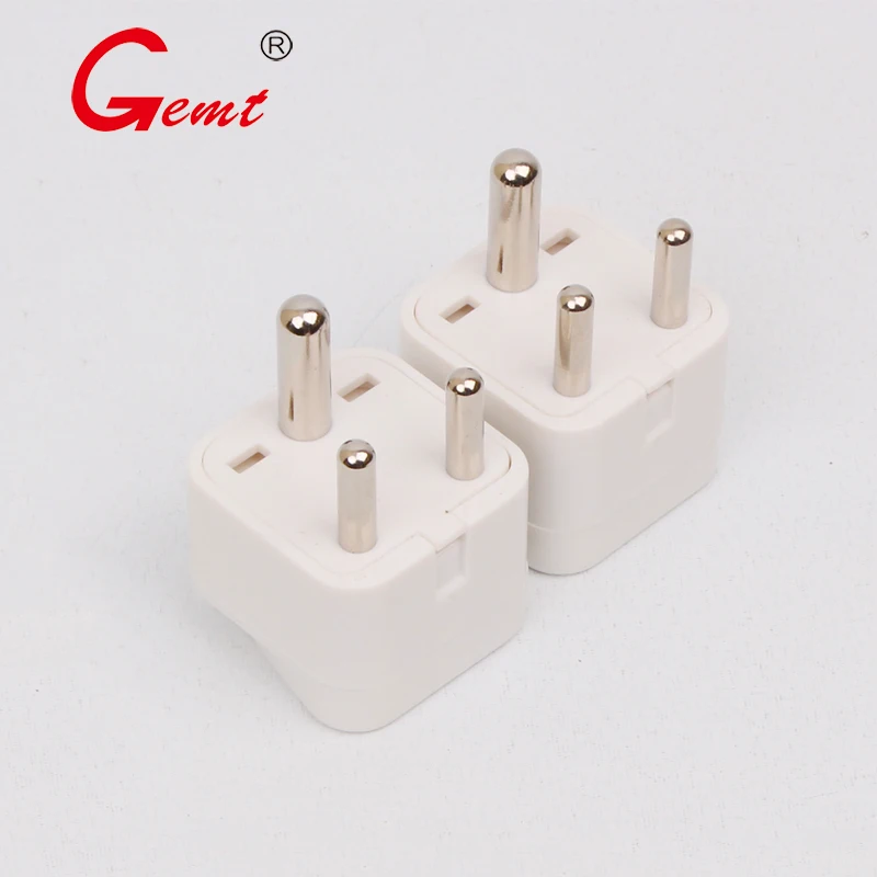 India Travel Plug Adapter (Type D) for Pakistan Nepal Bangladesh 3 Pin ...