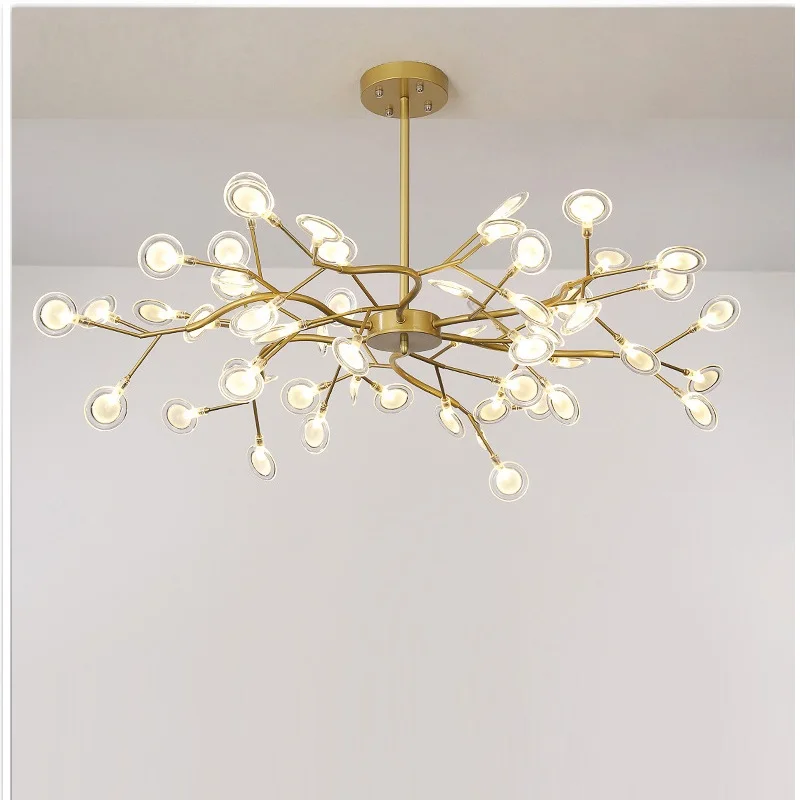Modern Firefly LED Chandelier Light Stylish Tree Branch Lamp Decorative ...