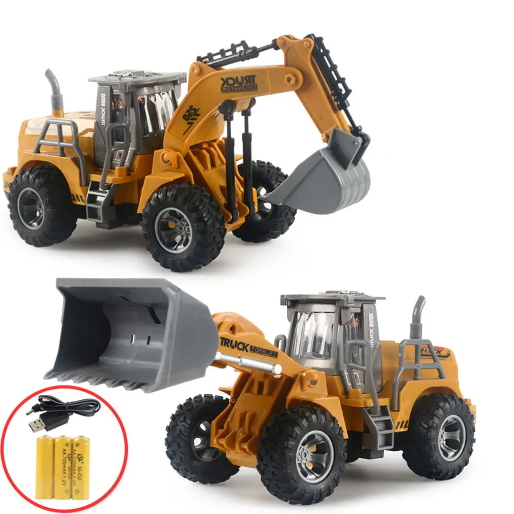Mini Remote Control Bulldozer RC Trucks Electric Vehicle Toys 1:32 ...