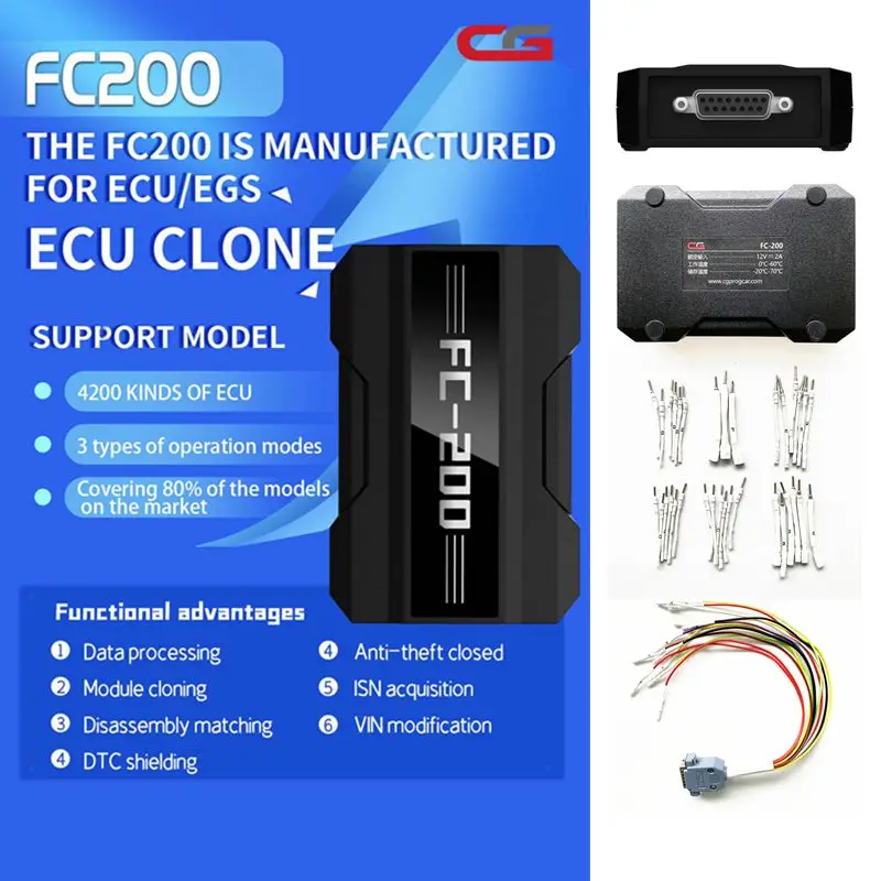 Atualização completa do programador do ecu da versão cg FC 200 do apoio ...