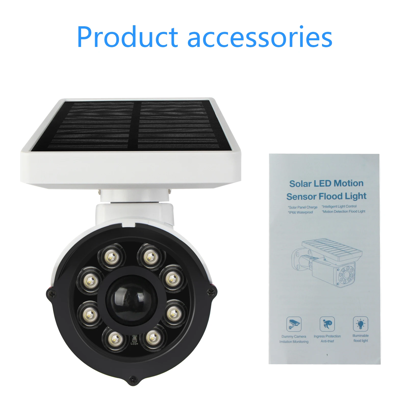 Solar Power Dummy ip Camera wifi Charging Security Waterproof Fake ...
