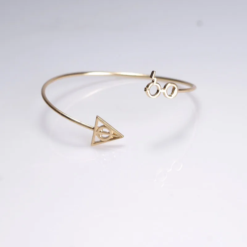 Harried Potter Jewelry Fashion Simplicity Death Triangle Artifact Bracelet Deathly Hallows Luna ...