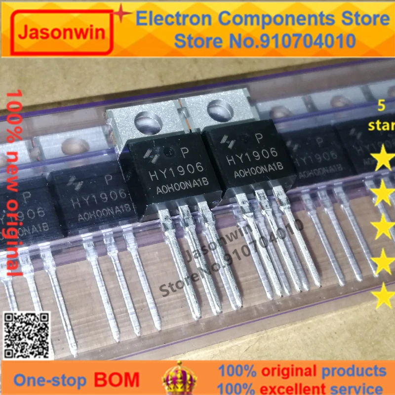 100% nuevo 50 unids/lote original MOSFET HY1906 HY1906P 120A 60V TO-220 ...