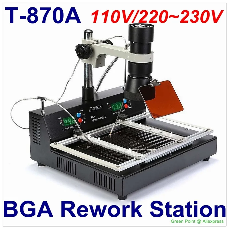 Authorized Puhui T-870a Bga Irda Welder Infrared Soldering Reflow Oven ...