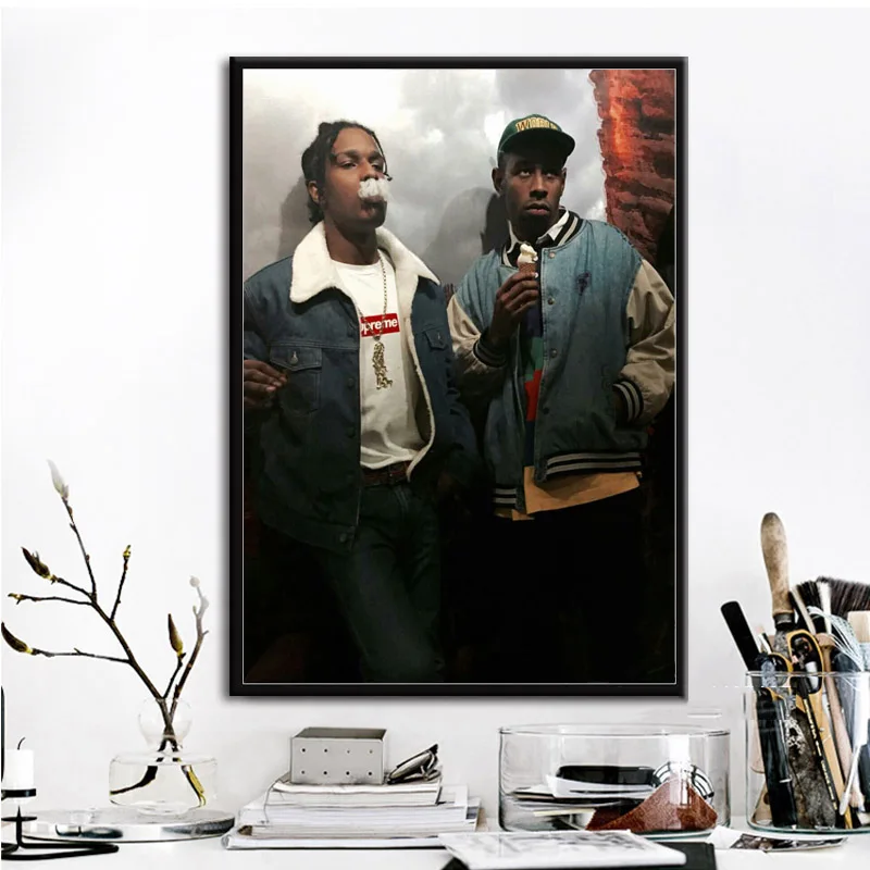 Tyler the creator a $ ap rocky hip hop rapper cantor estrela cartaz e ...