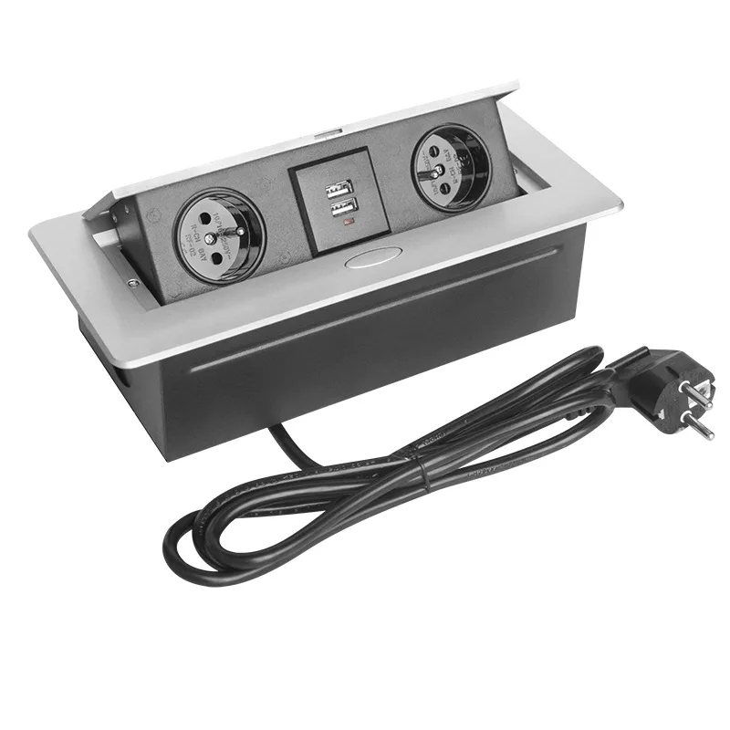 European French Power Desktop Socket Pop-up Desktop Socket Office ...
