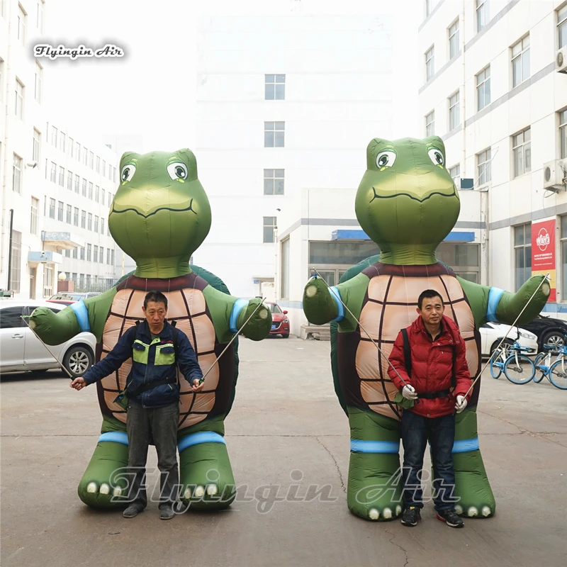 Parade Performance Walking Inflatable Turtle Puppet 2.5m Controlled ...