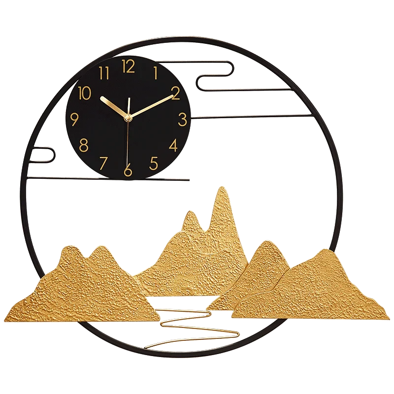 Chinese Style Large Wall Clock Modern Design Living Room Atmospheric ...