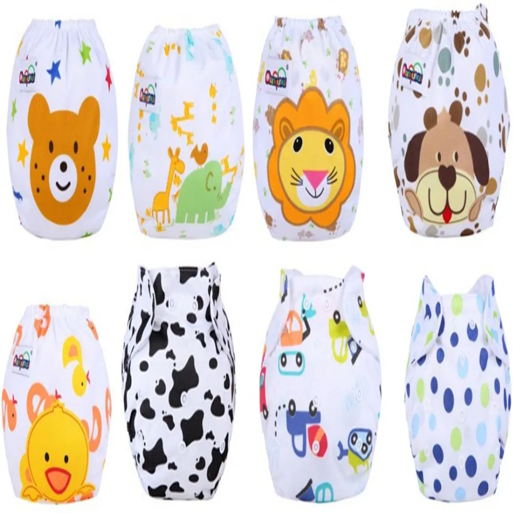 8 stücke Lot Waschbar Windel Abdeckung Baby Windeln Kinder Tuch Windel ...