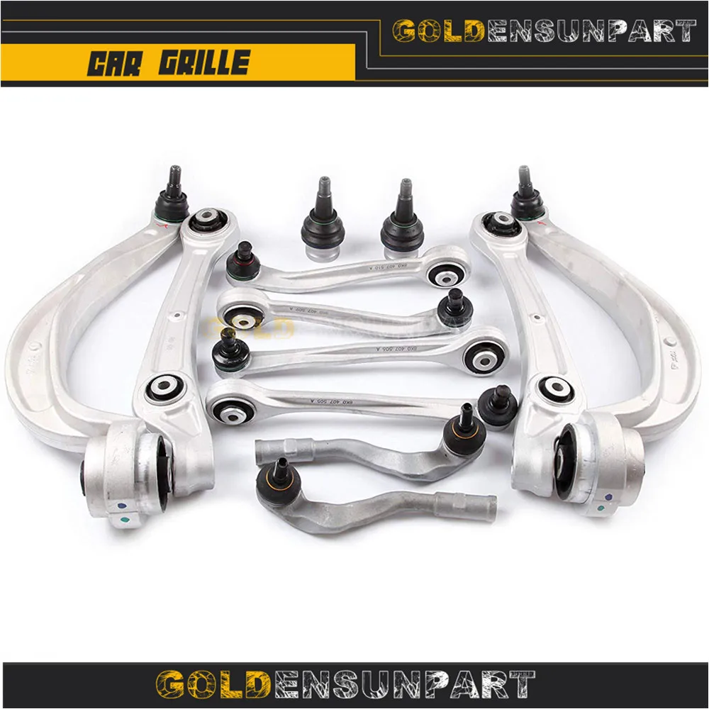 8K0 407 693 K 12Pcs Aluminium Control Arm Ball Joint Tie Rod End Kit ...