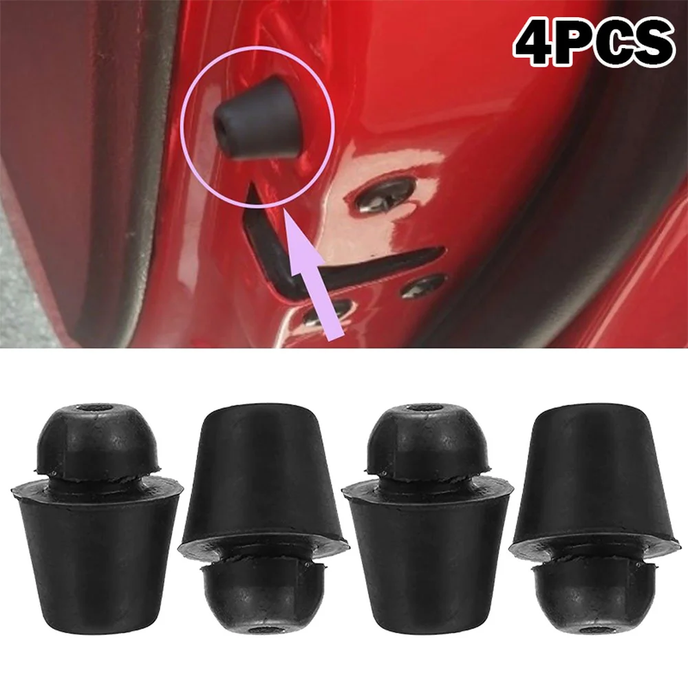 4x 범용 자동차 자동 도어 범퍼 댐퍼 버퍼 패드 안티 충격 범프 중지 고무 보호기 Crashproof 쿠션 마운트 내구성자동