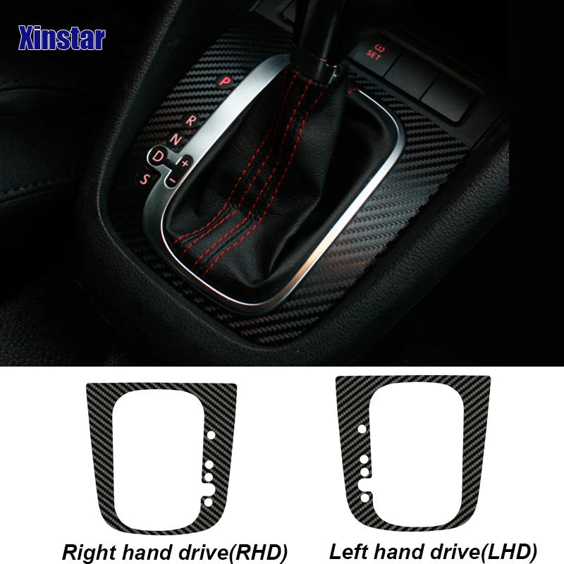 Carbon Fiber Car Gear Shift Sticker For Volkswagen Golf5 Golf6 Golfr ...