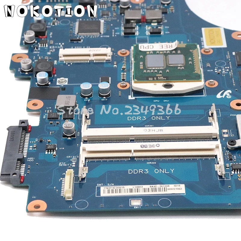 NOKOTION для samsung R580 NP-R580 Материнская плата ноутбука HM55 ...