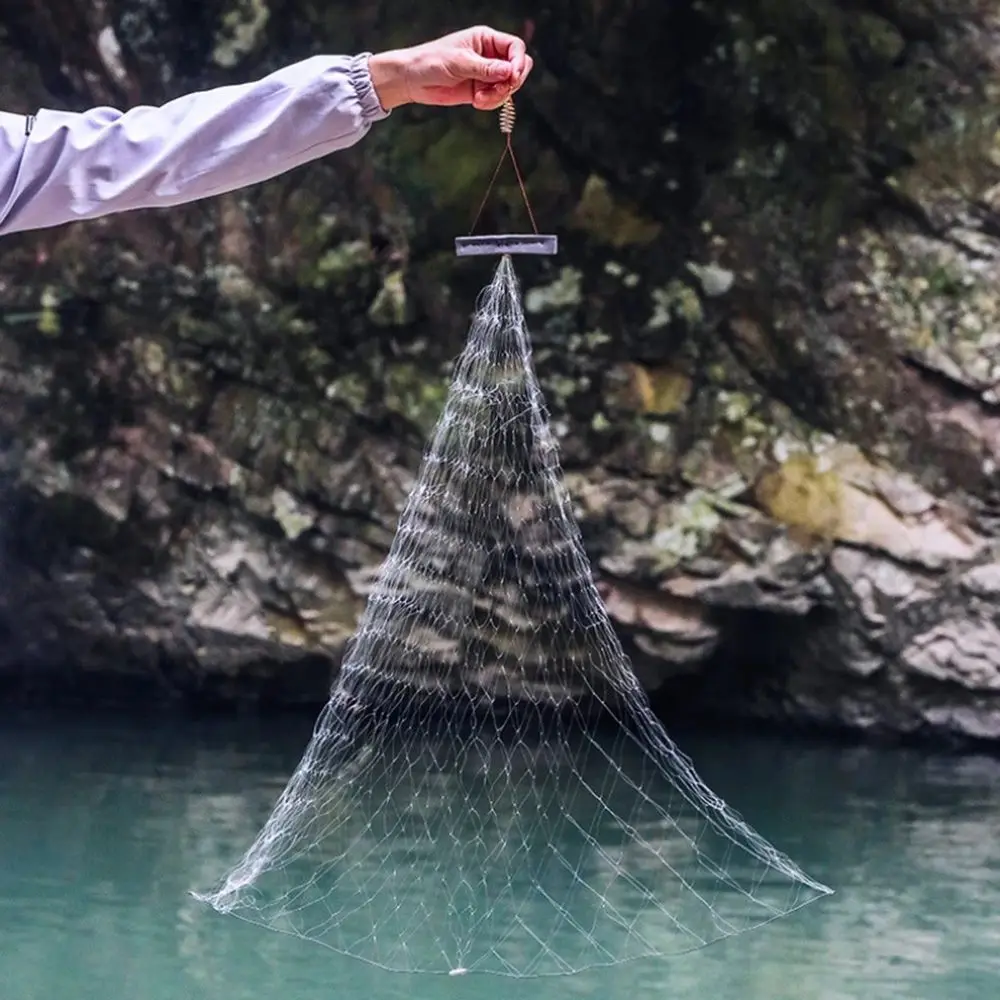 Winter Ice Fishing Net Trap Mesh Luminous Bead Netting Fish Net Tackle ...