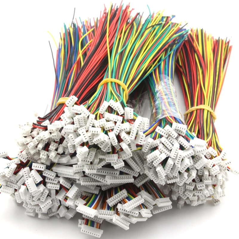 10PCS JST MX1.25mm Pitch Female Connector Wire 10CM 15CM 20CM 30CM 28AWG 2P3P4P-12Pin Single End ...