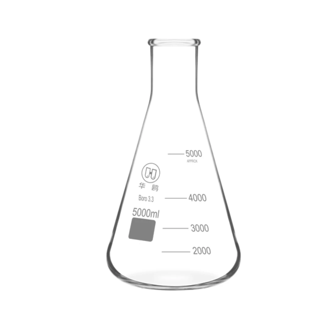 5000ml,Glass Erlenmeyer Flask,5L,laboratory Conical Bottle,W/Normal Neck|Flask| - AliExpress