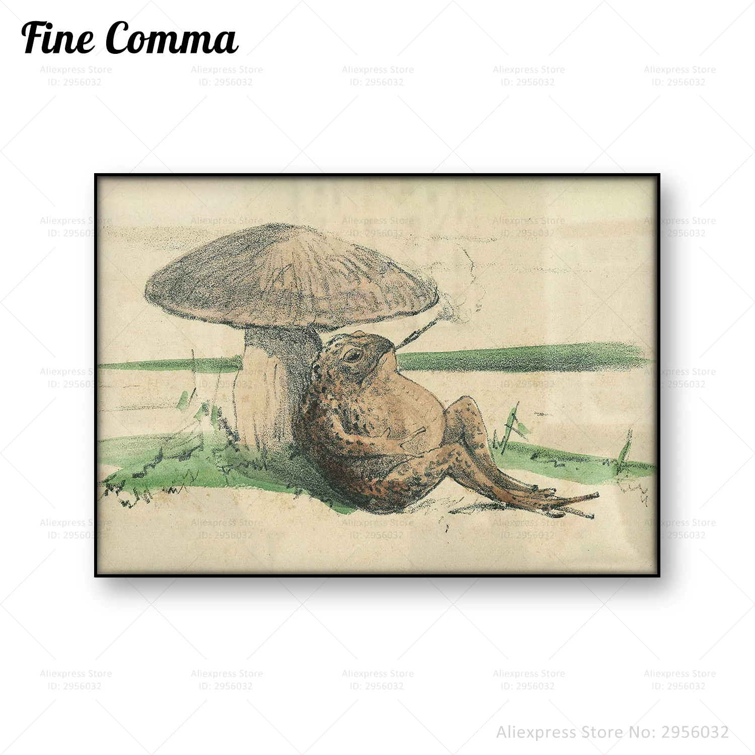 Vintage Home Decor Frog | Frog Toad Poster | Frog Vintage Poster ...