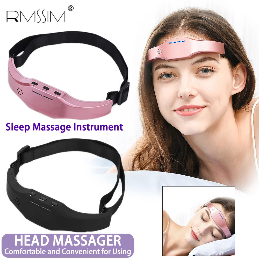 EMS Head Massager Forehead Brain Relaxation Low Frequency Pulse Improve ...