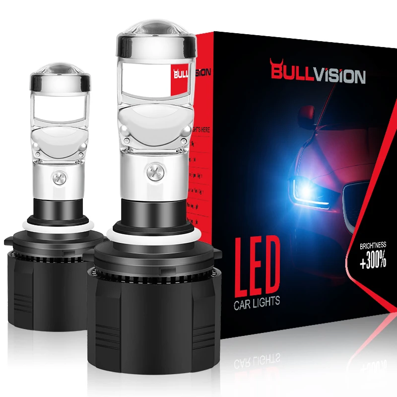 Bullvision Ptf H11 H7 H4 Lense 20000Lm Led Bulbs Hb3 9005 Turbo Car Led ...