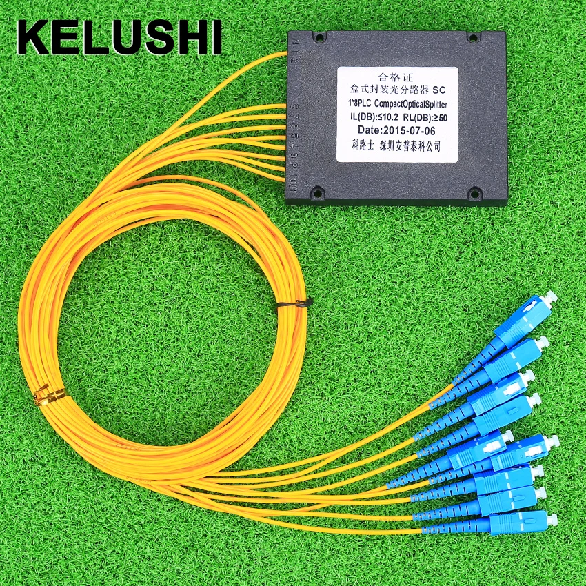 KELUSHI Optical Fiber Branching Device 1 points 8 Telecom PLC Cassette ...