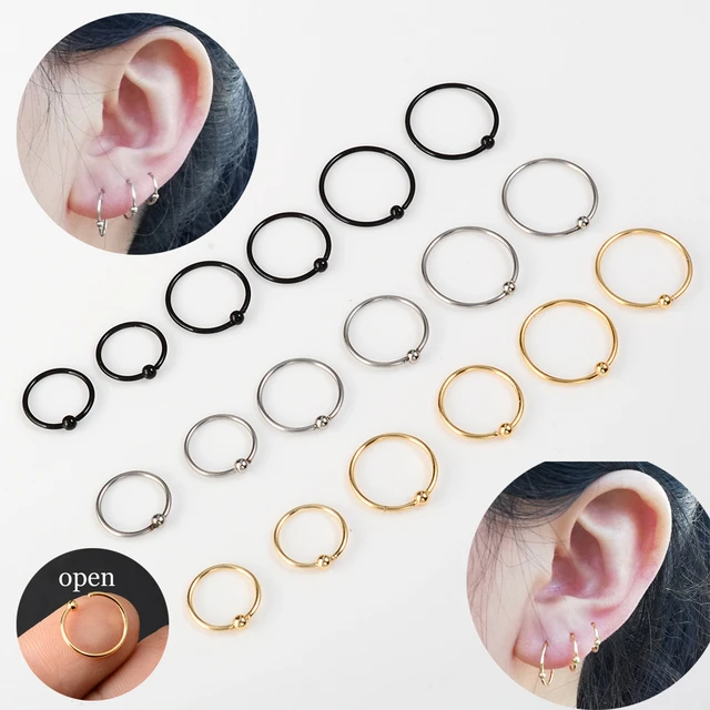 Cartilage Piercing Hoop With Ball