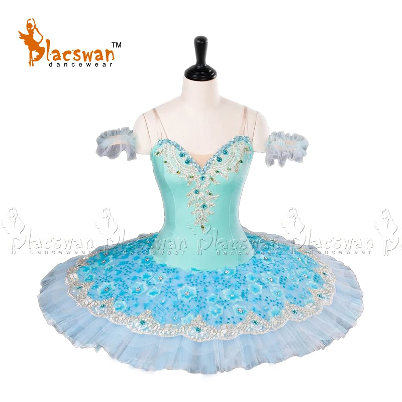 Aqua Blue Velvet Ballerina Stage Performance Le Corsaire Variation ...