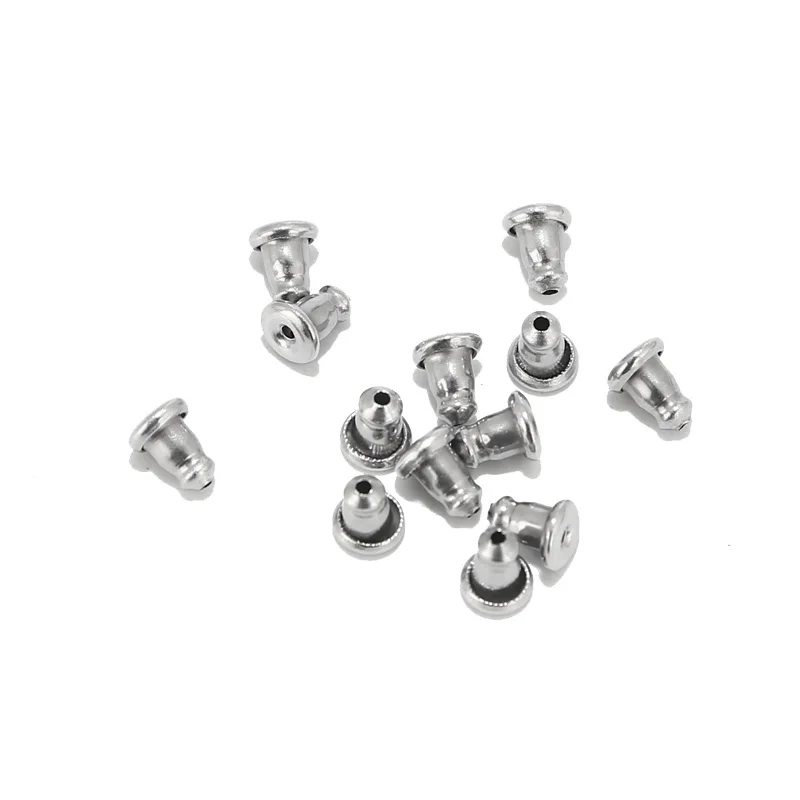 100pcs-Stainless-Steel-Earnuts-Bullet-Clutches-Earring-Safety-Backs ...