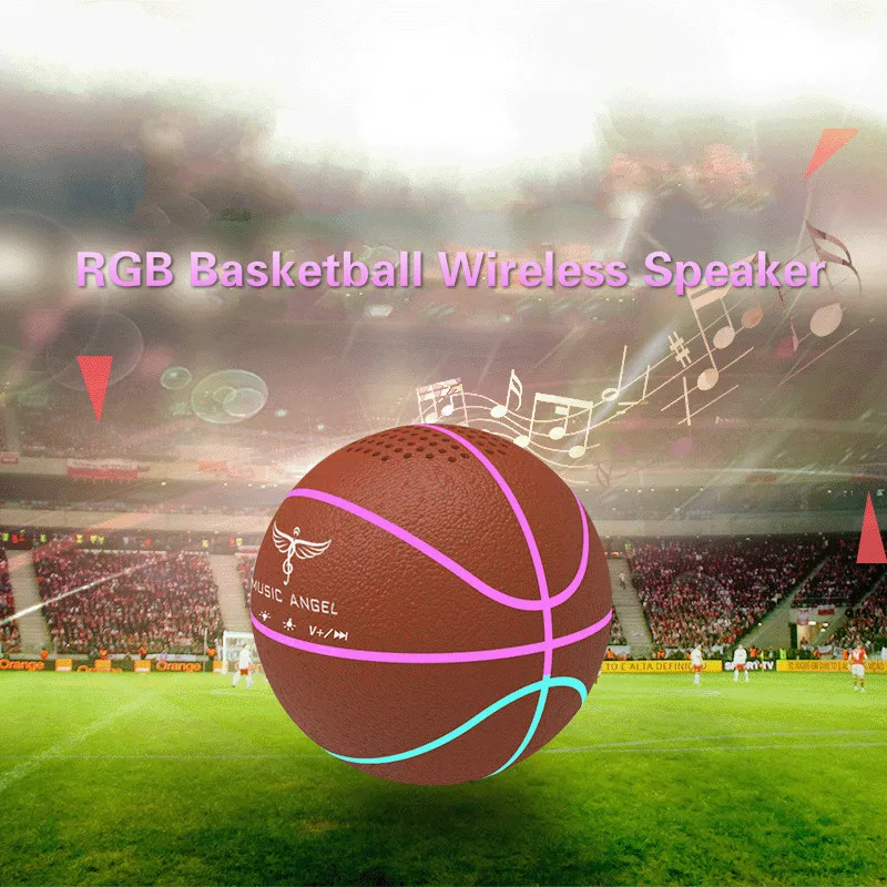 2020 New Style Luminous Basketball Speaker Mini Bluetooth Audio ...