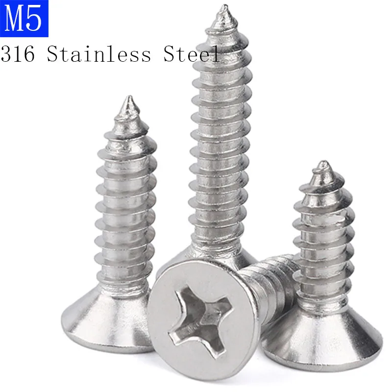 Online store M2 316 Stainless Steel A4 Countersunk DIN 965 Phillips FLAT HEAD Machine Screws ...