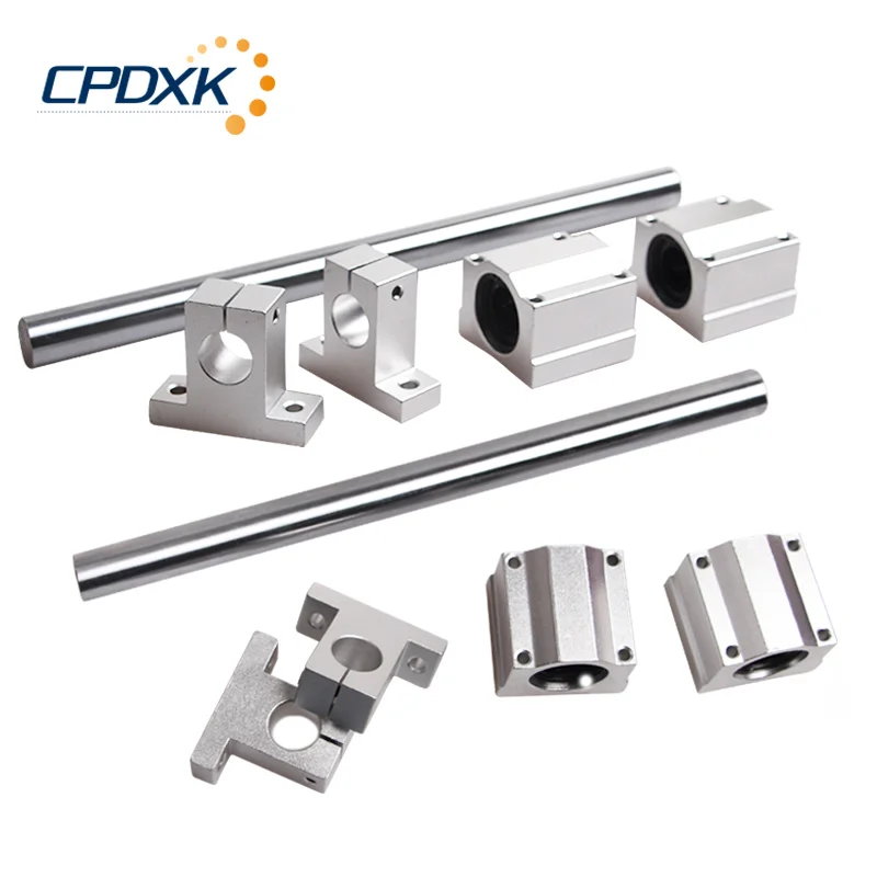 Linear Rail 12mm Linear Shaft + Linear Bearing Housing SCS12UU + Linear ...