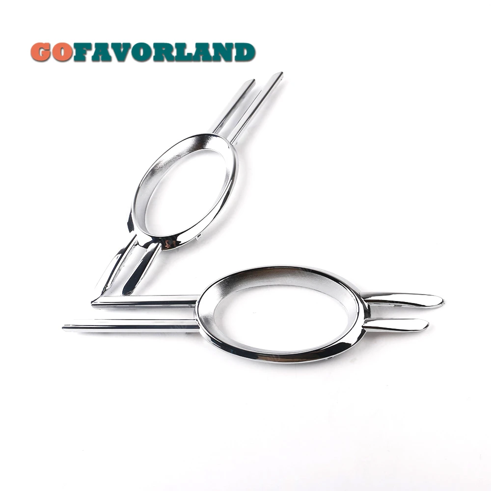 Pair L+R Front Bumper Foglamp Fog Light Chrome Grill Trim 2118851174 ...