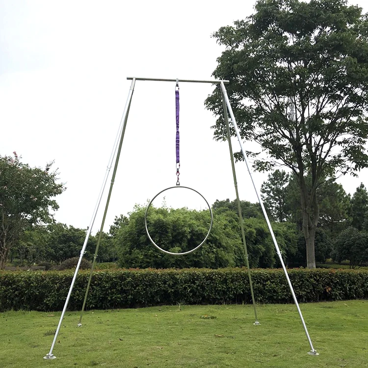 Outdoor Indoor Portable Hammock Aerial Yoga Stand Yoga Swing Trapeze ...