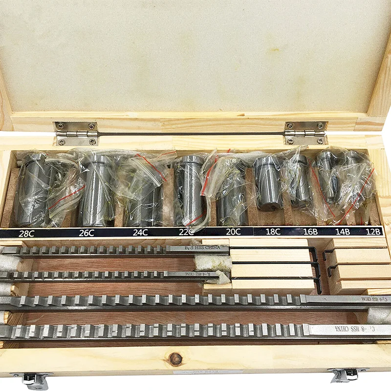 18pc HSS Metric Keyway Broach Cutter B C Push Type 4mm 5mm 6mm 8mm ...