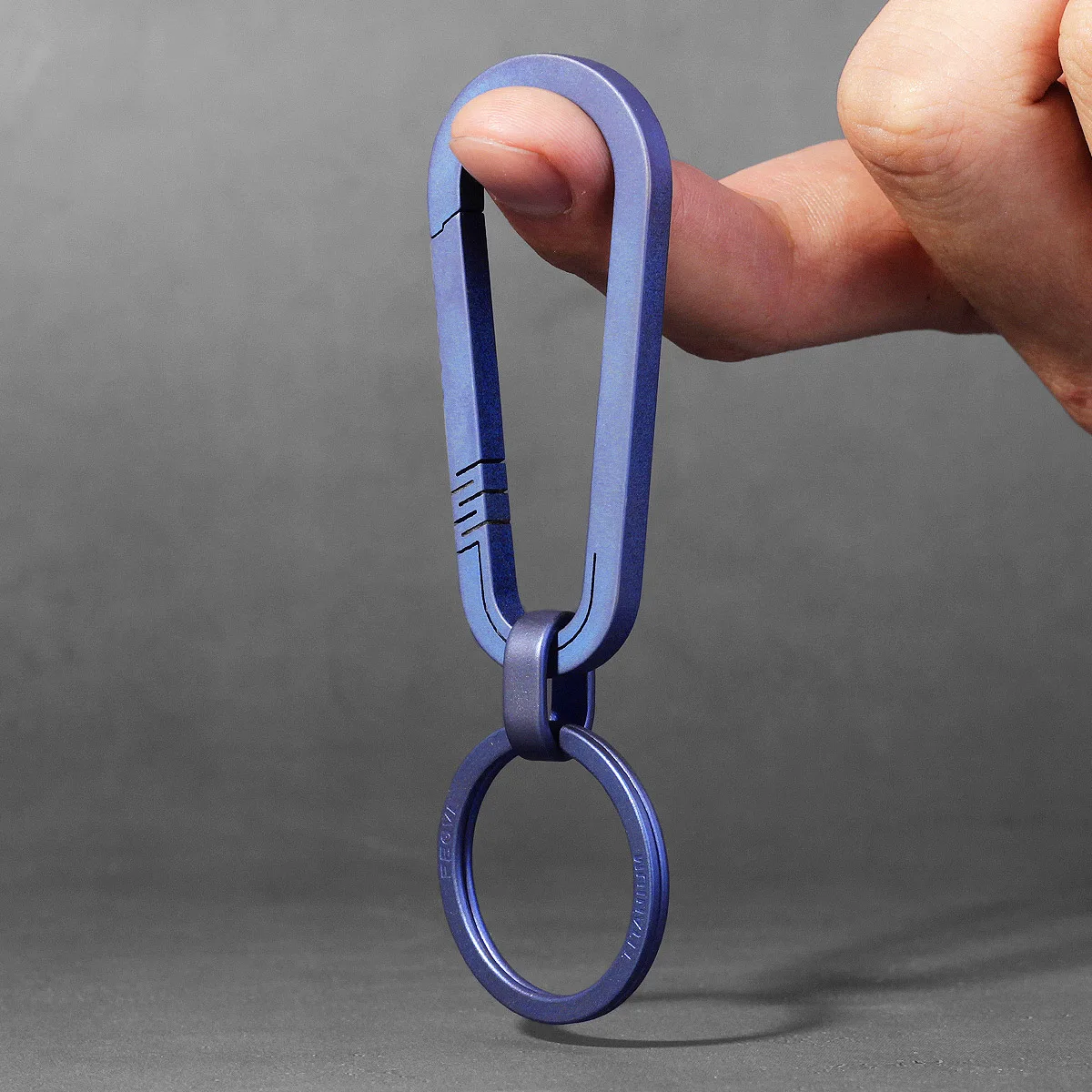 Real Titanium Key Chain Men Carbine for Key Ring Holder Super ...