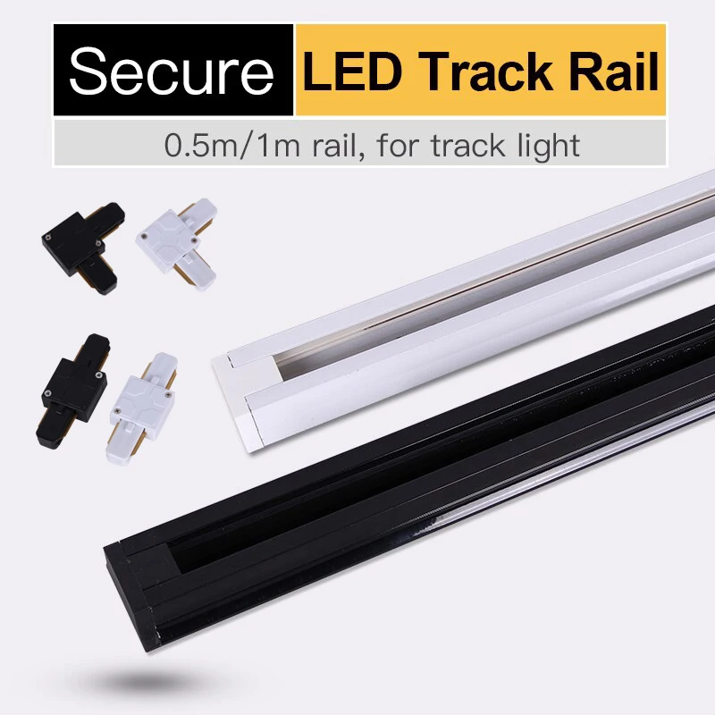 0.5M Track Rail 2 Wire System Led Track Light Accessory Rail Universal ...