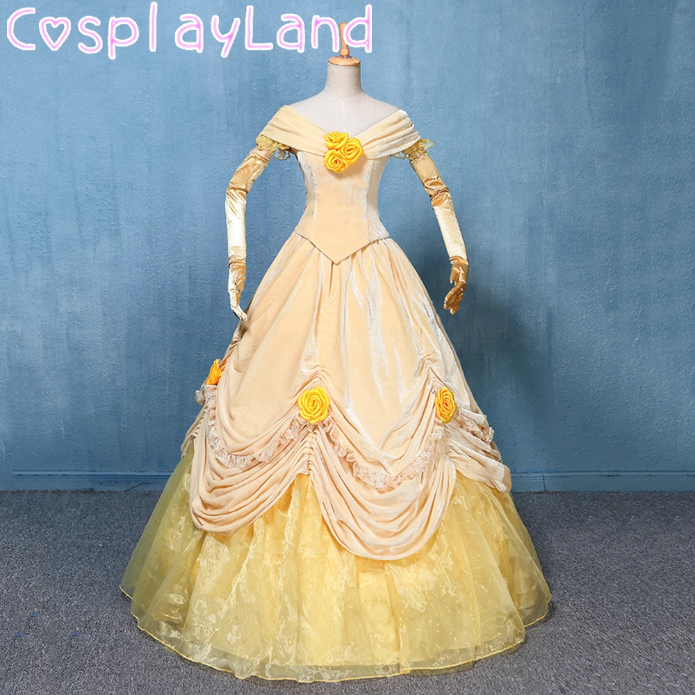 Princess-Dress-Adult-Women-Cosplay-Costume-Ball-Gown-Halloween-Party ...