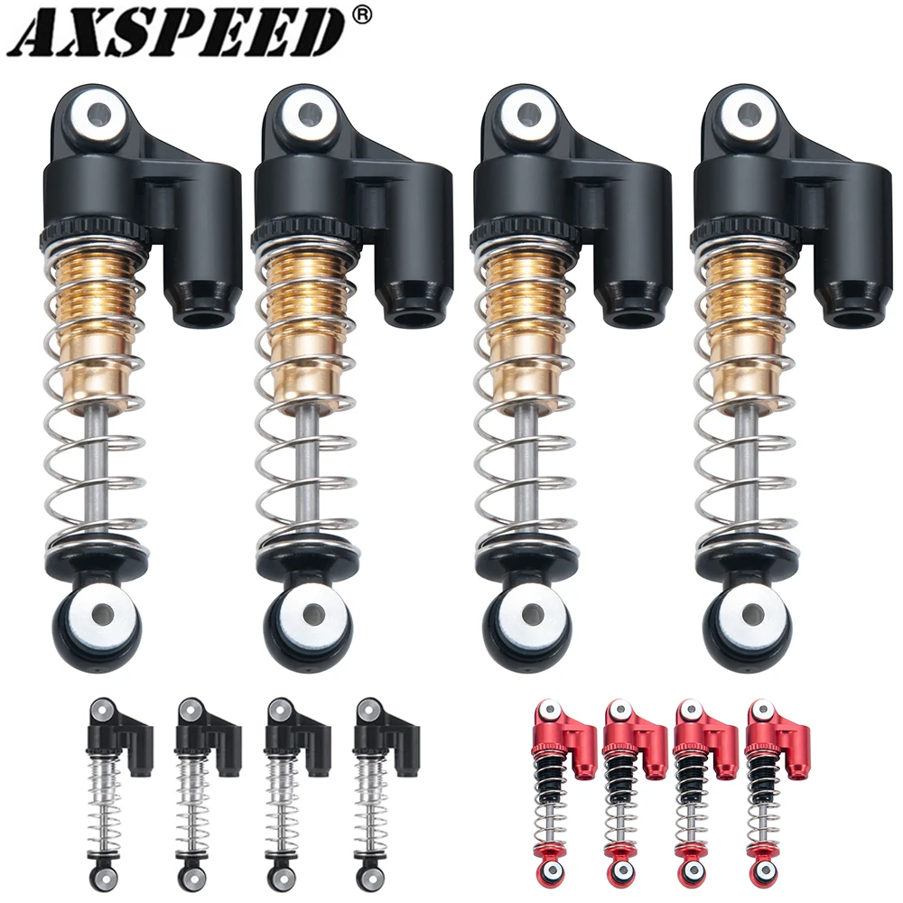 AXSPEED-4Pcs-Aluminum-Shock-Absorber-Double-Cylinder-Dampers-with ...
