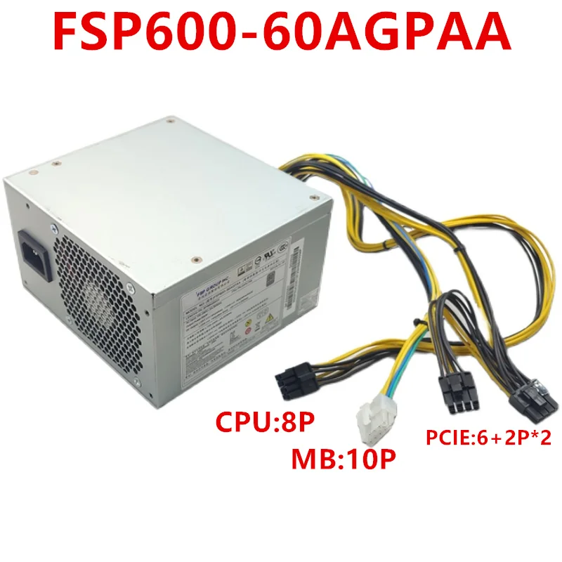PSU For Lenovo P340 M930T 10Pin 600W Power Supply FSP600-60AGPAA HK600 ...