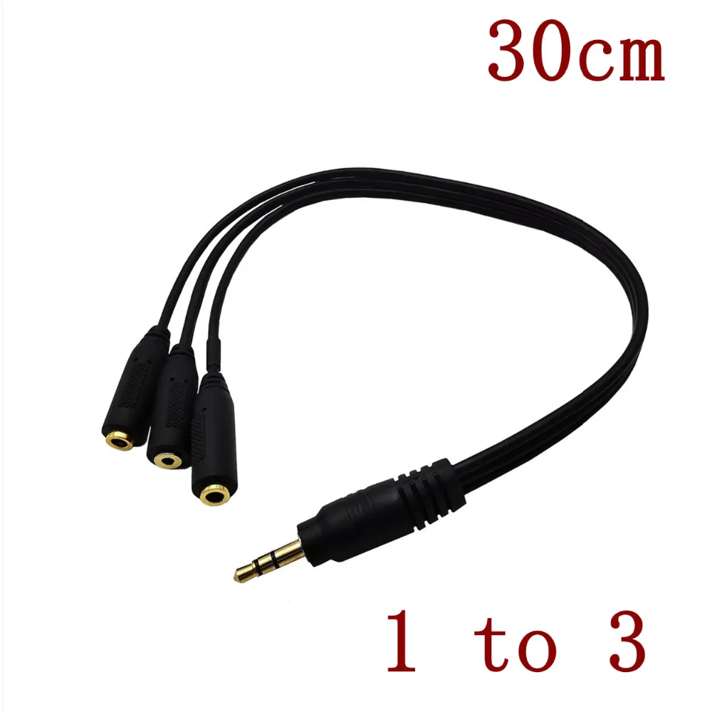 3.5mm grade Port Aux Multi Headphone Earphone Audio Splitter Adapter 3 ...