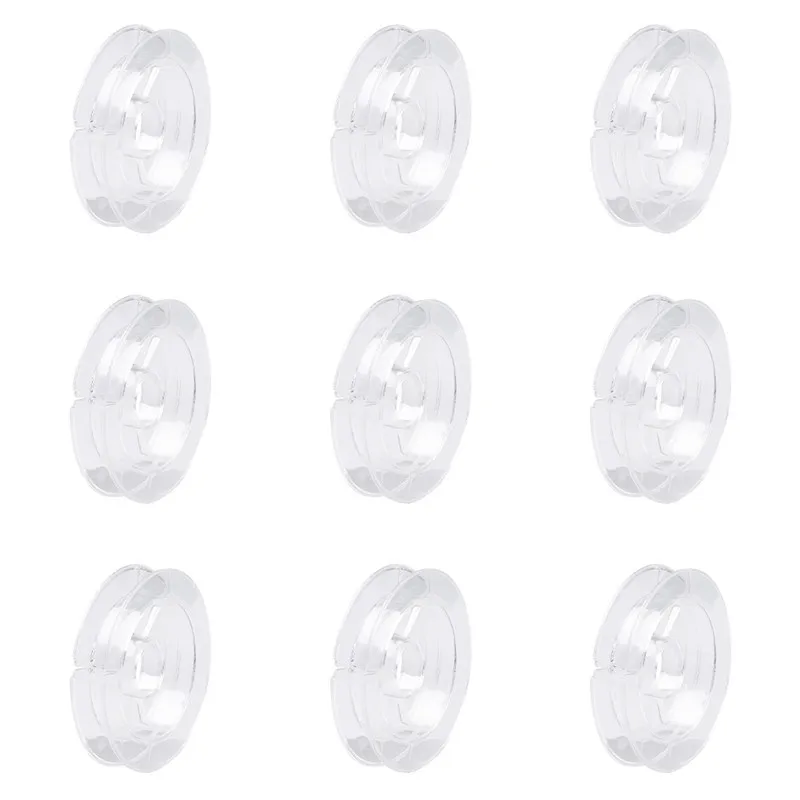 20pcs 50x10mm Clear Empty Wheel Plastic Spools Jewelry Tools For ...