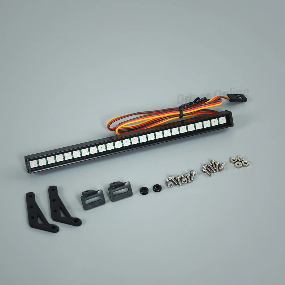 24led Colorful Flashing Roof Lamp Light Bar For 1/10 Rc Crawler Traxxas ...